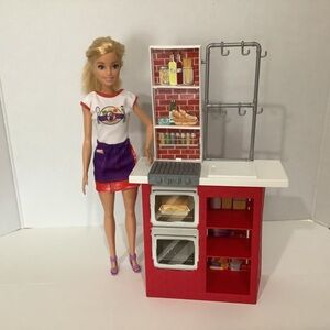 Mattel | Kitchen | Barbie Spaghetti Chef Doll And Playset Set Of 2 ...